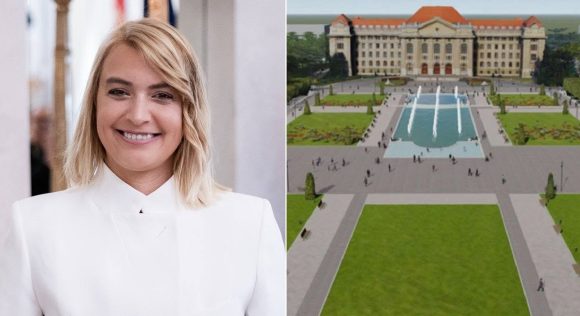 Tompa Enikő szerint nem így kéne átalakítani az Egyetem téri parkot